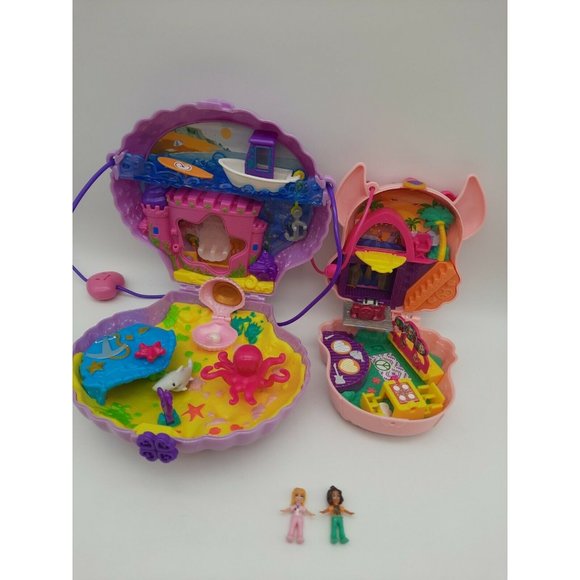 Mattel | Toys | 29 Polly Pocket Tiny Power Seashell Purse Compact Llama ...